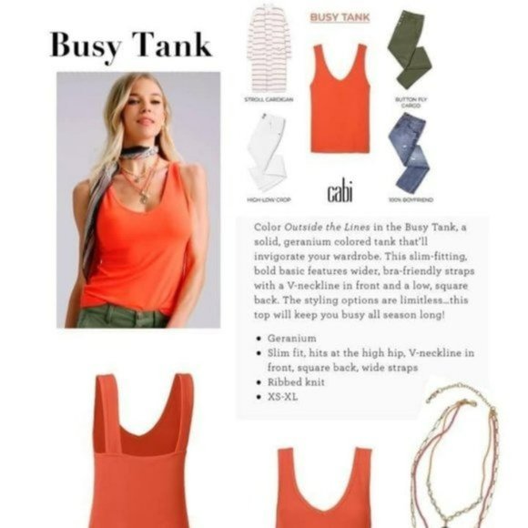 CAbi | Tops | Nwt Cabi 5935 Convertible Busy Tank | Poshmark